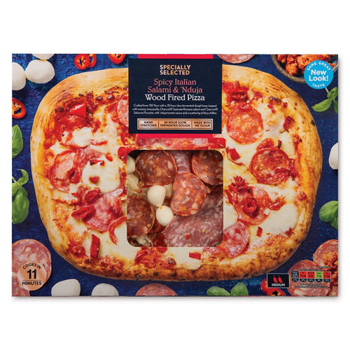 Spicy Italian Salami & 'Nduja Wood Fired Sourdough Pizza | ALDI UK